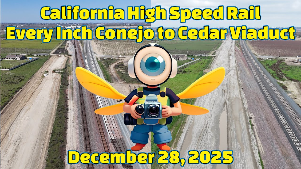 California High Speed Rail Construction Every Inch from Conejo Viaduct ...