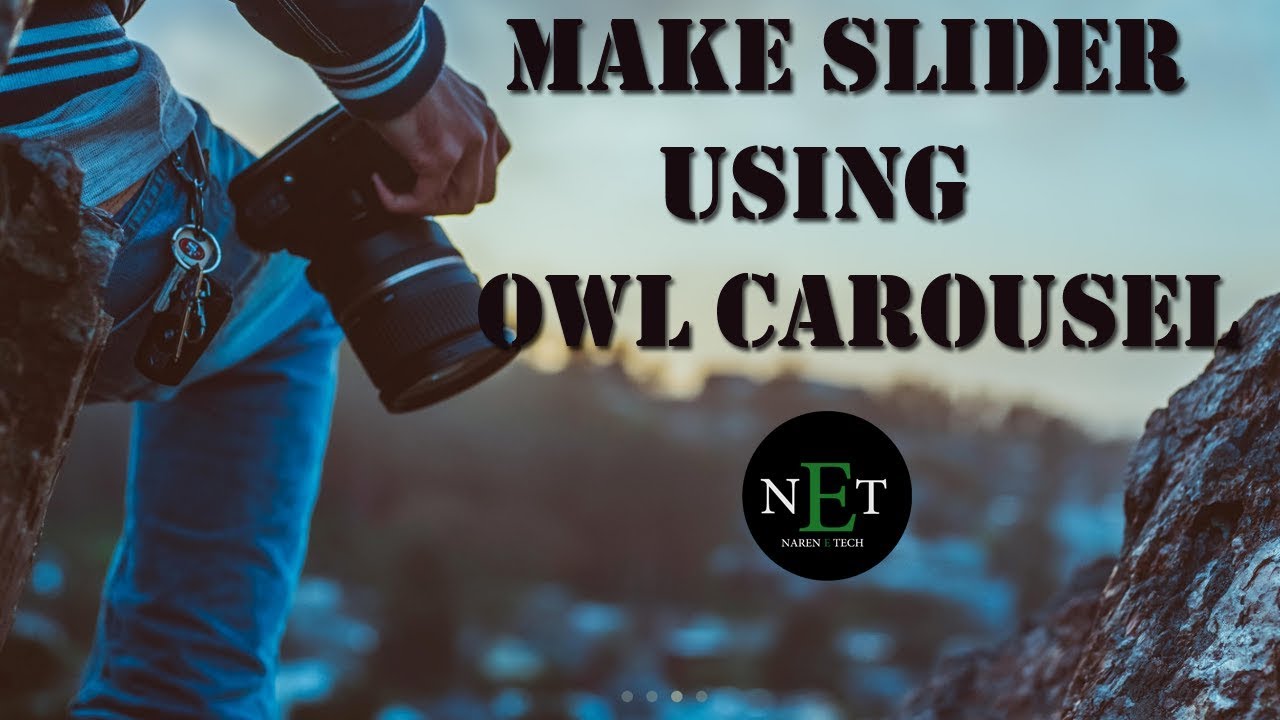 How to make slider using owl carousel || NarenETech - YouTube