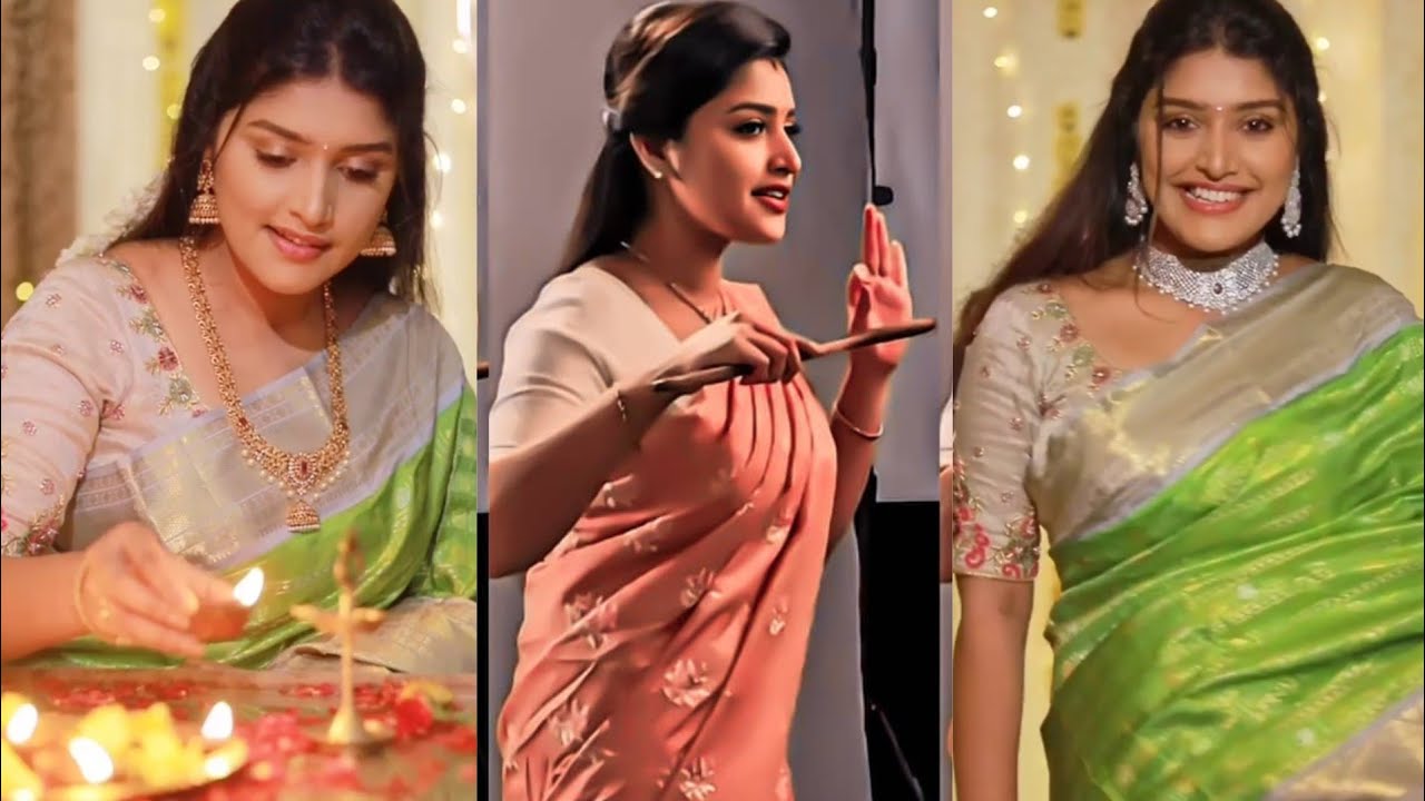 serial actor sidhu ️ shreya anchan new ad shoot video at shooting spot ...