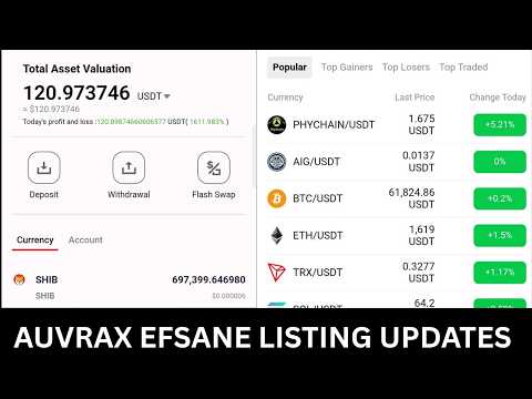 Efsane Listing soon on AuvRax Exchange, how to set-up your Account ahead of the Listing.