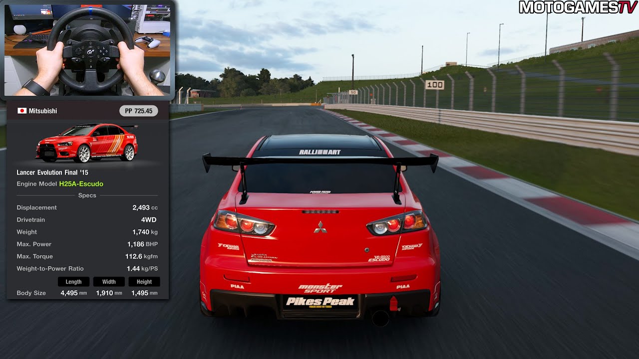 Gran Turismo 7 - Suzuki V6 Escudo Engine Swap in Lancer Evo X (1186 BHP) - YouTube