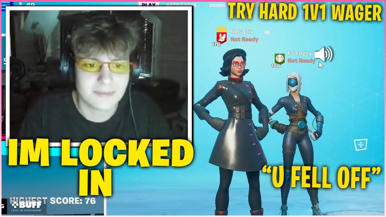 CLIX Returns To ZONE WARS Wager & SHUTS Up COCKY EDGEY In 1v1 Wager ...