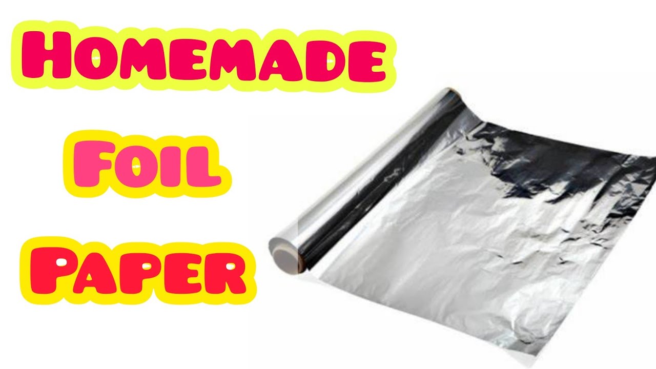 DIY Foli paper Easy At home/Homemade Foil paper/How to make foil paper ...