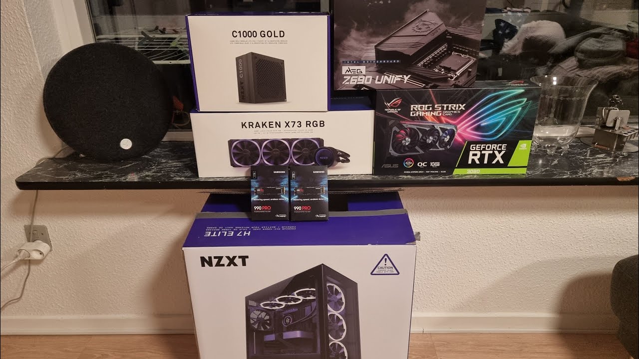 NZXT H7 ELITE BLACK PC BUILD - YouTube