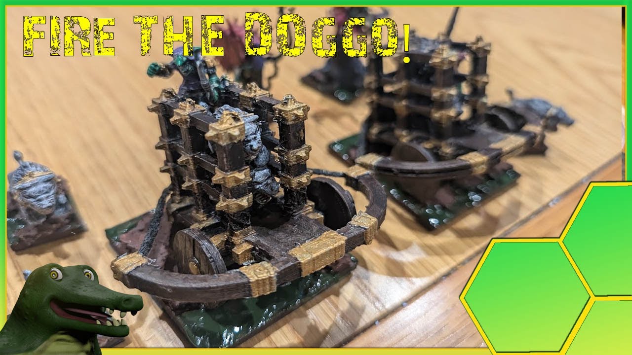 Making my own wargaming models Goblin Mawpup launcher - YouTube