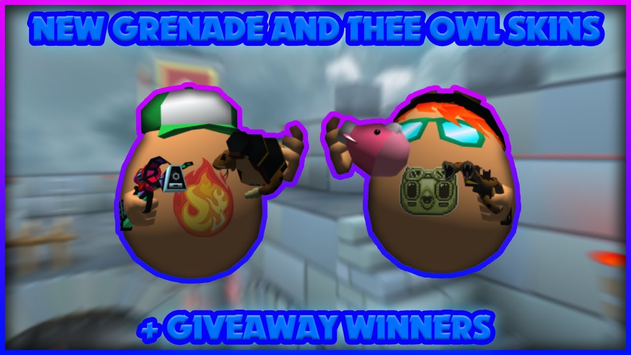 NEW GRENADE SKINS & THEE OWL SKINS + Giveaway Winners | Shell Shockers ...
