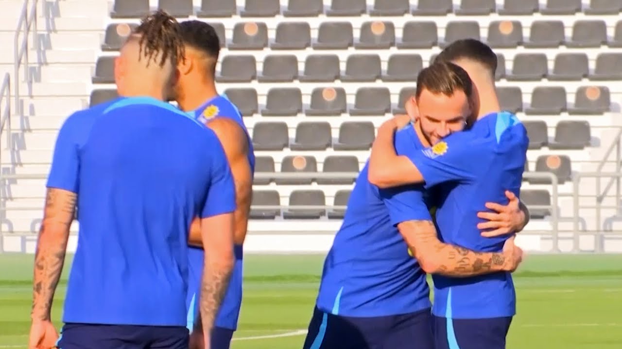 England train after below-par performance against USA - YouTube