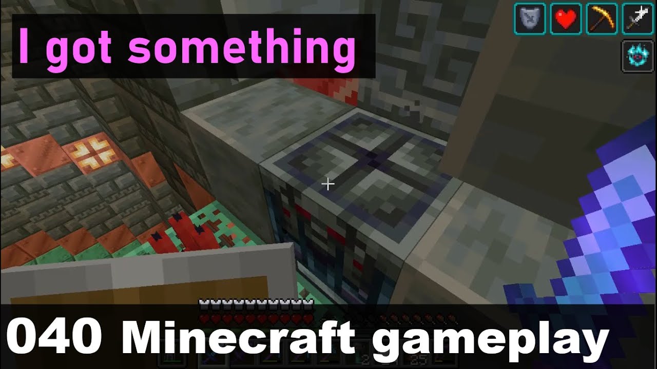 40 minecraft gameplay in english / Heavy core and Mace - YouTube