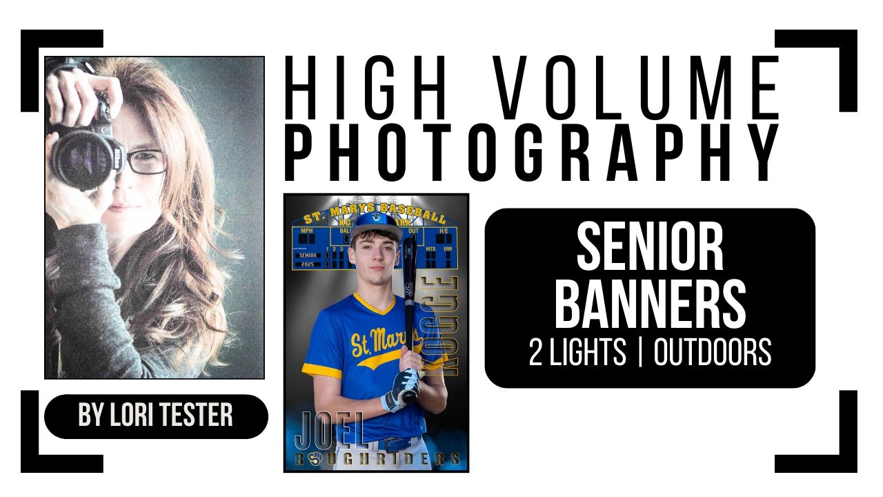 Behind the Scenes Photography for Senior Banners | Outdoor Session with ...