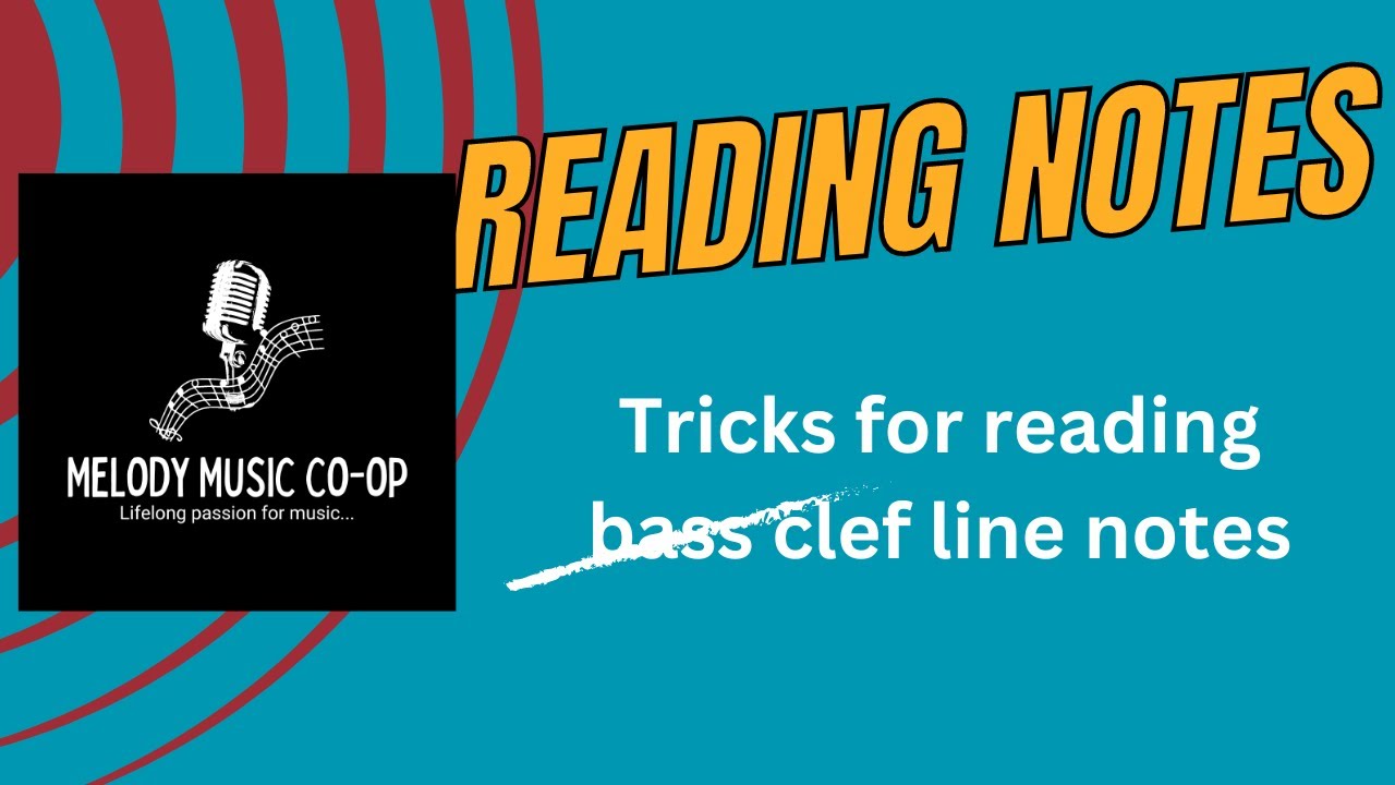 Tricks for reading notes on the staff- bass clef line notes - YouTube