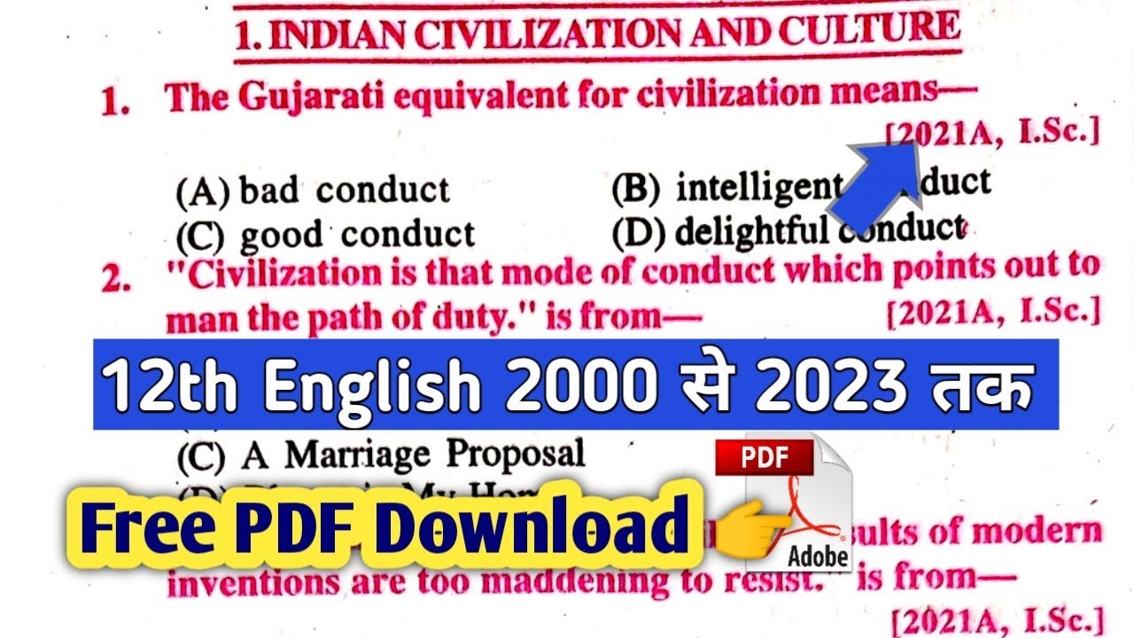 12th class English Chapter 1 VVI Objective Question Answer | Class 12 ...