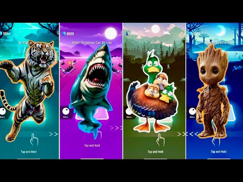 🐎 The Tiger 🐅 vs Hungry Shark 🦈 vs The Migration 🦆 vs The Groot | Coffin Dance 🪩 - YouTube