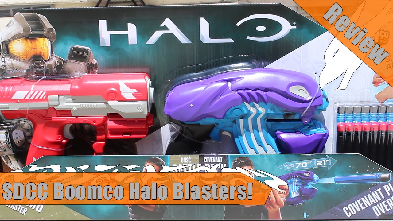 SDCC Exclusive Halo Boomco Blasters | Quick Look Review - YouTube