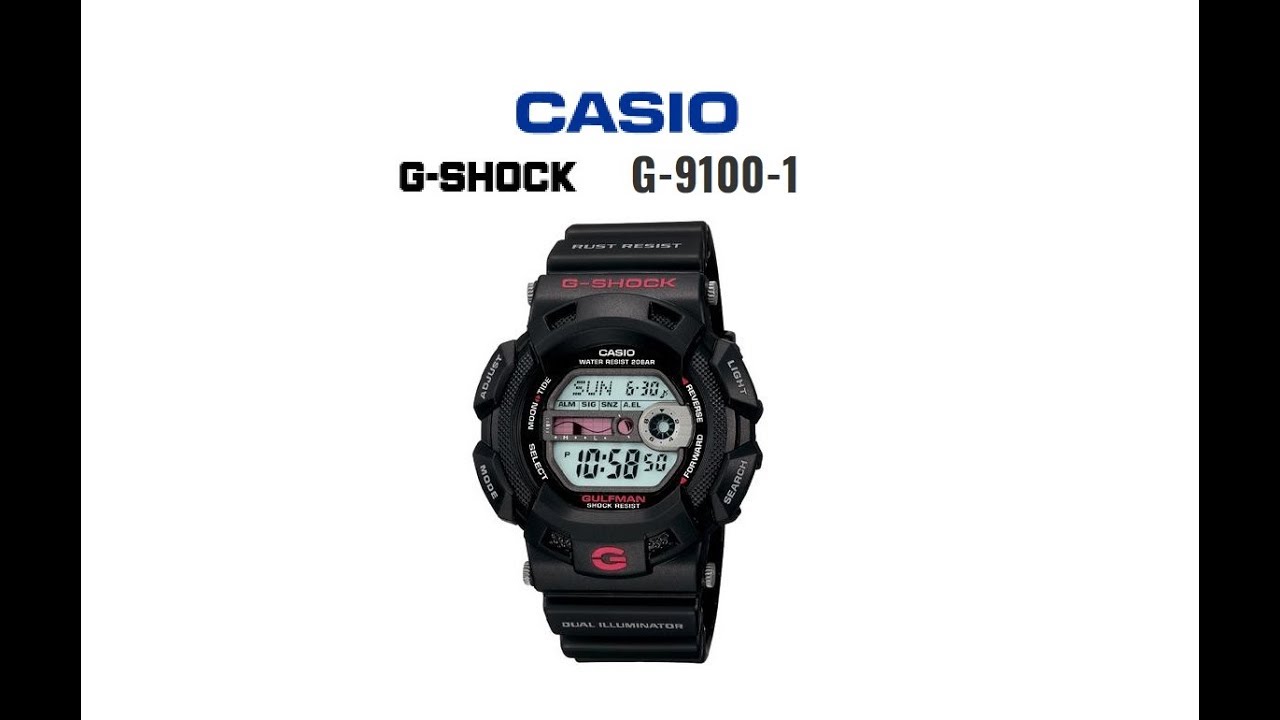 카시오 지샥 G-9100 걸프맨 리뷰 ┃ CASIO G-SHOCK G-9100 GULFMAN REVIEW - YouTube