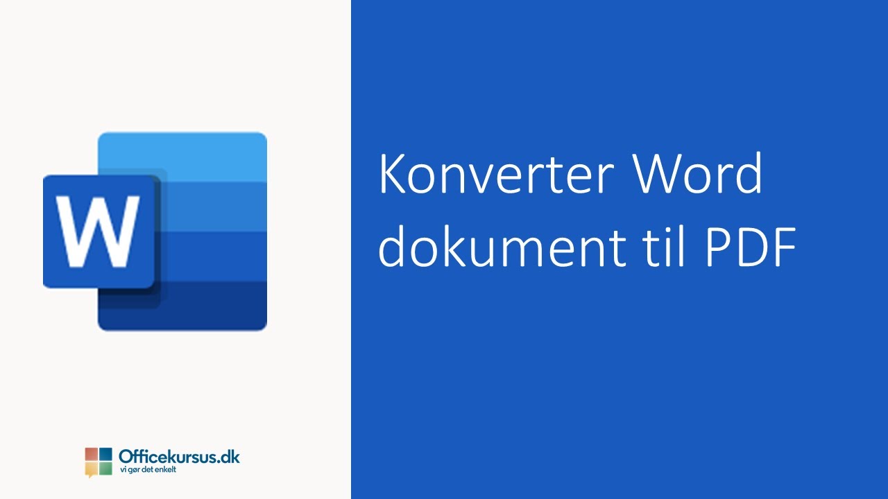 Konverter Word Til PDF Convert Word To PDF YouTube konverter-word-til-pdf-convert-word-to-pdf-youtube