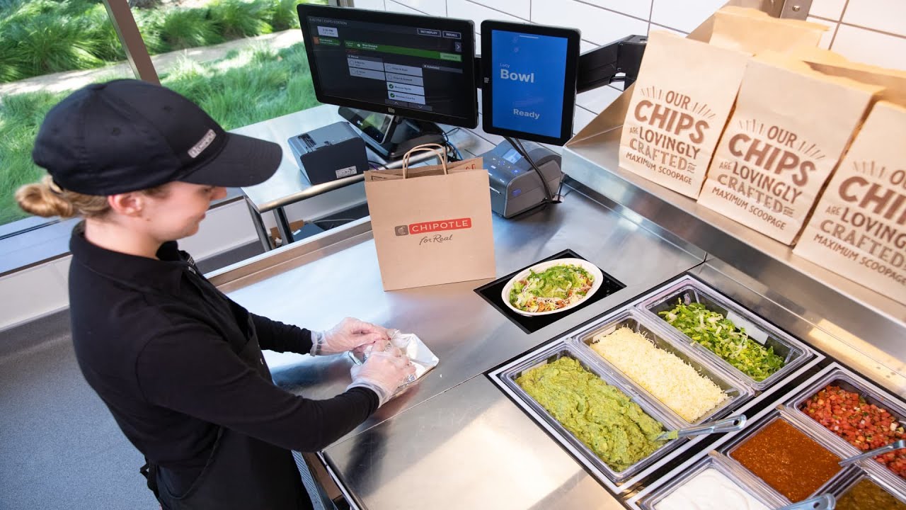 Chipotle tests automation for burrito bowls and salads - YouTube