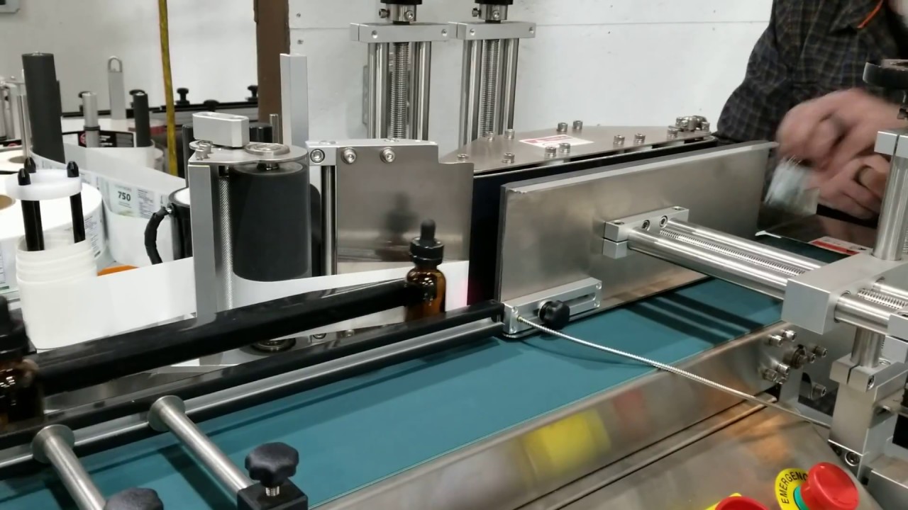 Apex Filling Systems Table Top Wrap Labeler - YouTube