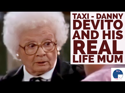 Taxi with Danny DeVito and his mum, Julia