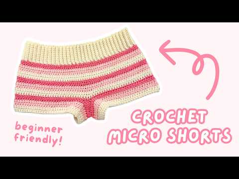 Anleitung zum Häkeln von einfachen gestreiften Shorts für Anfänger | Häkelshorts-Tutorial ♡