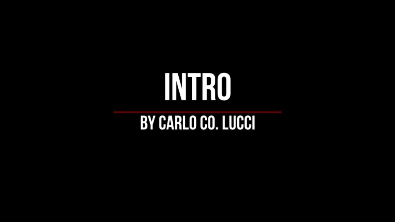 CARLO CO. LUCCI - INTRO (Beat prod. by NextLane Beats) | NAPOLEON EP ...