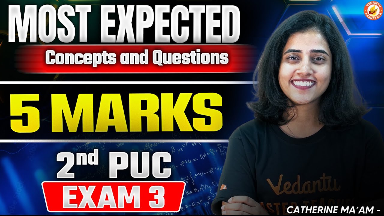 Most Expected 5-Marker Questions (Unit-Wise)🔥 | 2nd PUC | Exam 3 ...