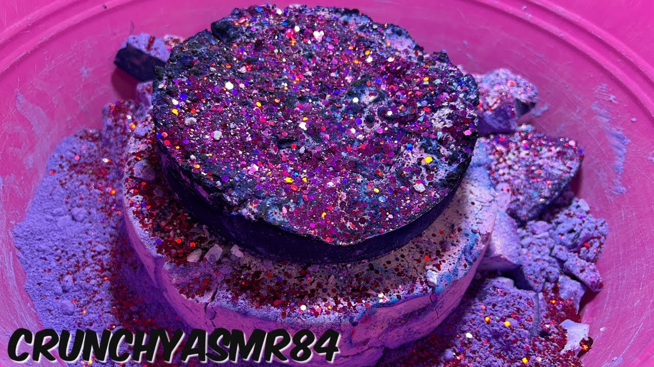 Purple Chalk Mudpies | Pounds of Purple Collab | Oddly Satisfying ...