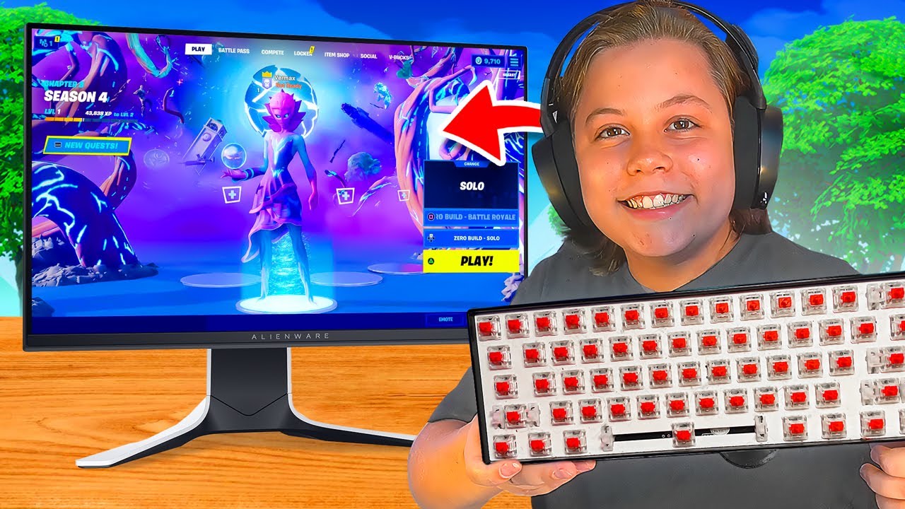 So I Played Arena But My Little Brother CHOOSES My Keyboard! - YouTube
