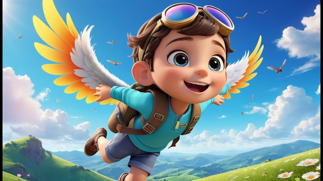 Fly, Fly So High, Up into the Sky | Fun Nursery Rhyme for Kids | Sing ...