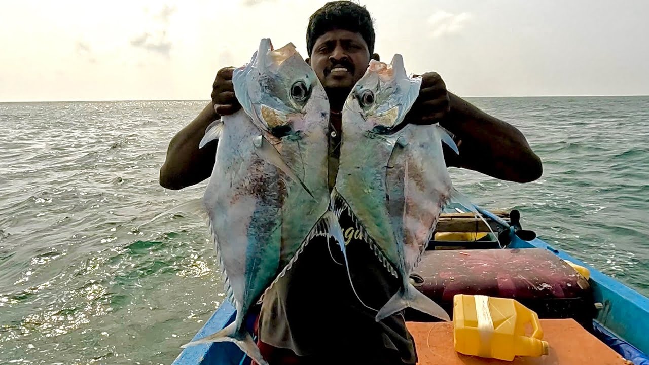 Catching Diamond Trevally & King Mackerel in the Deep Sea - YouTube