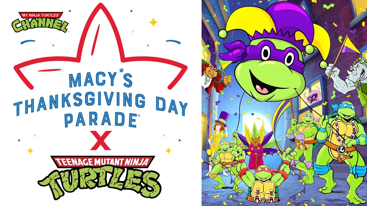 Ninja Turtles in Macy's Thanksgiving Day Parade - TMNT Floats ...