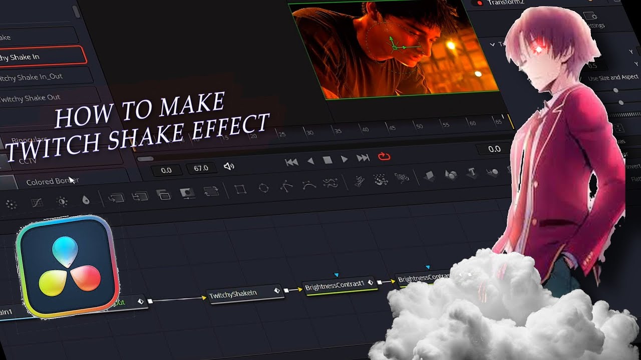 How To Make A Twitch Shake Effect In Davinci Resolve🔥🔥 - YouTube