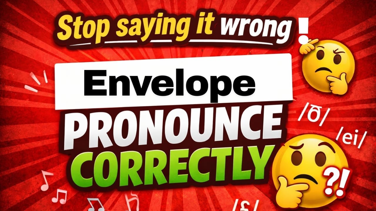 Envelope/ Pronounce Correctly - YouTube