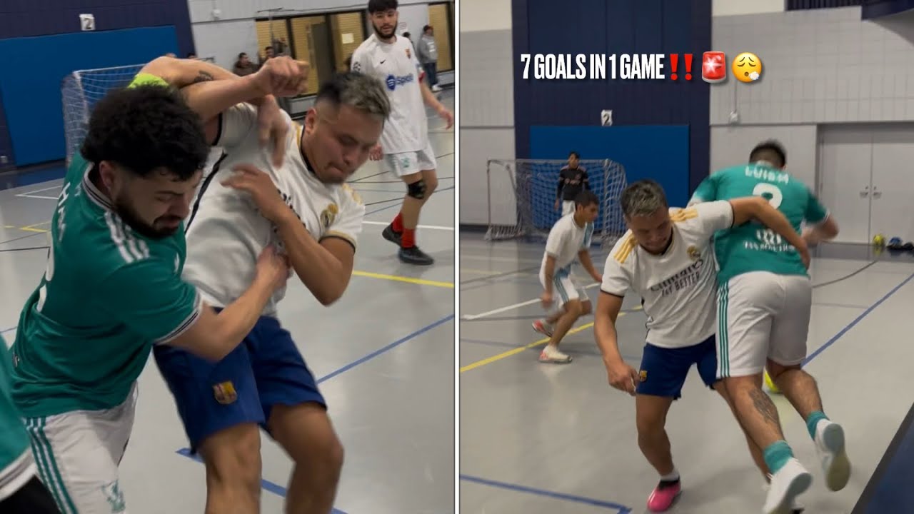 Impressive INDOOR SOCCER Player Scores 7 GOALS in 1 GAME! - YouTube