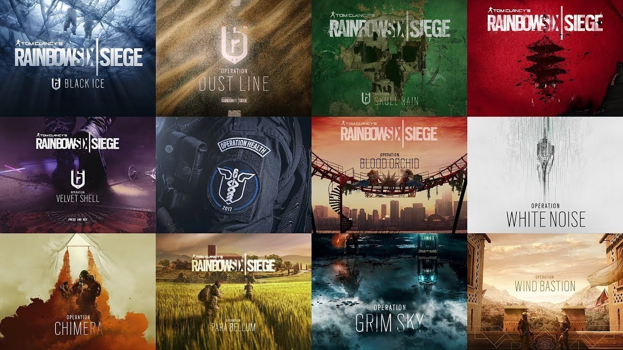 Rainbow Six Siege All Seasonal Themes in 4K (Year 1 to Year 7 Season 1 ...