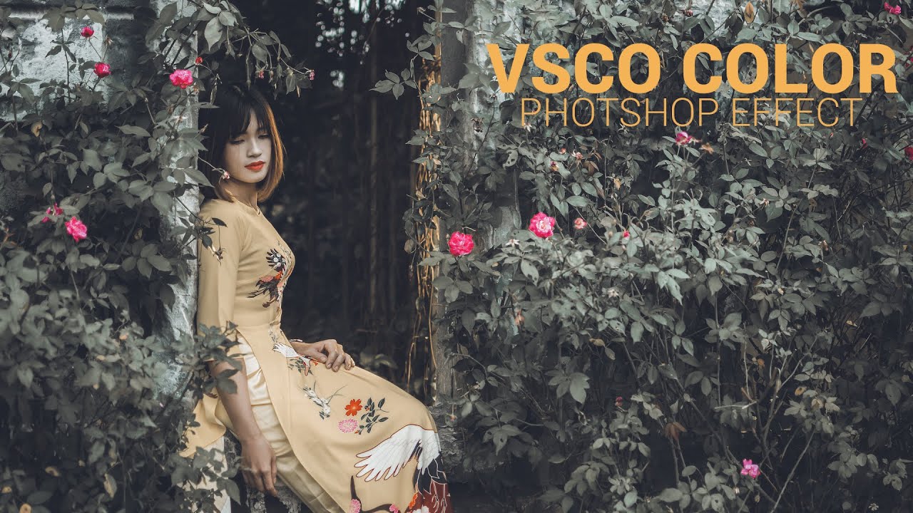 VSCO Color Grading Effect - Photoshop CC Tutorial [FREE PRESETS] - YouTube
