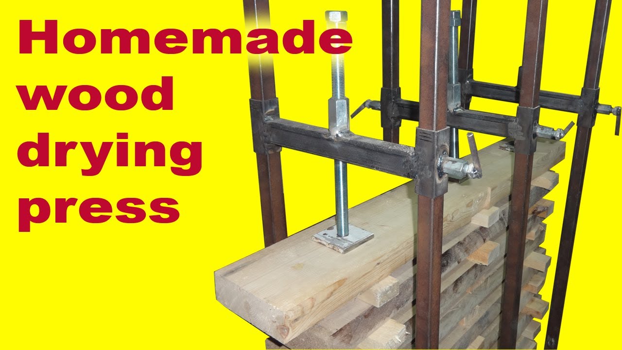 How to make wood drying press - YouTube