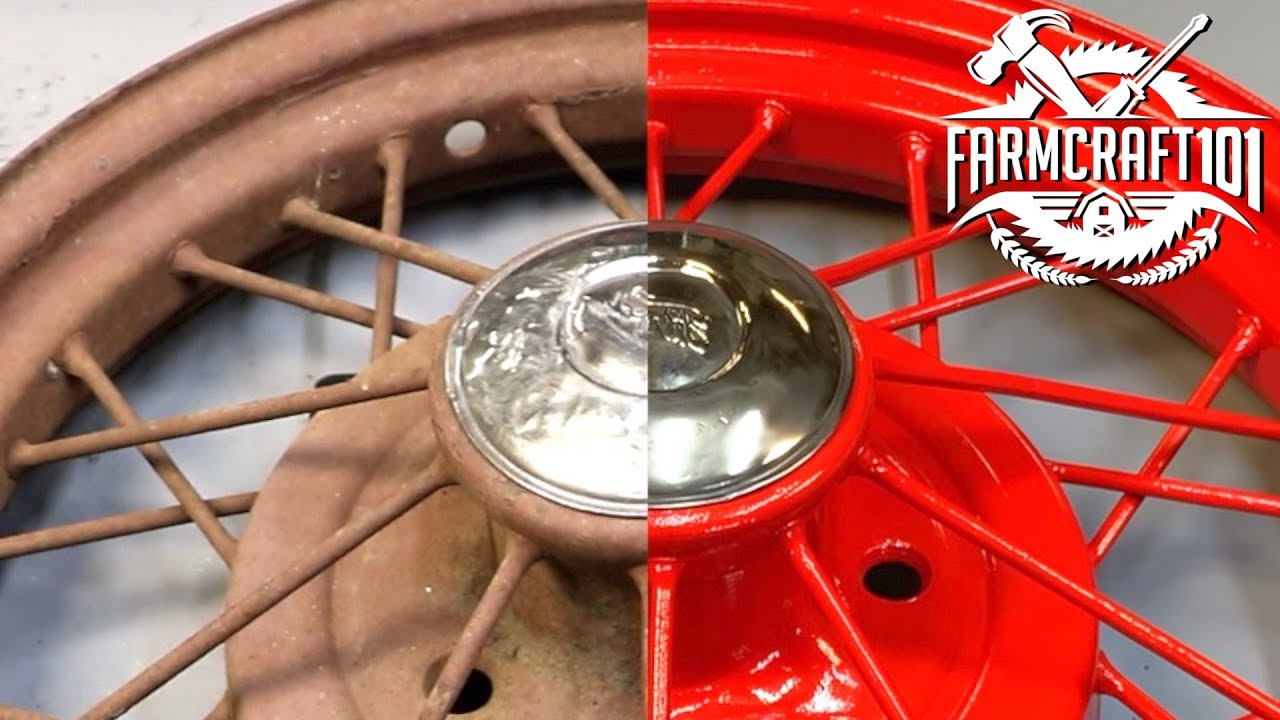 Ford Model A Antique Wheel Restoration and Auction! - YouTube