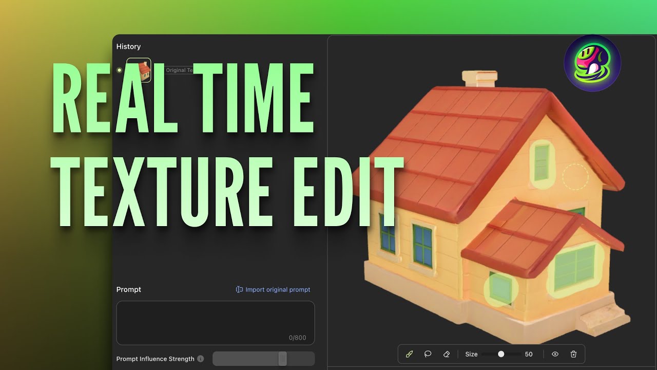 3D Texture Editing is Now as Easy as Drawing — Try Meshy's New AI Tool! - YouTube