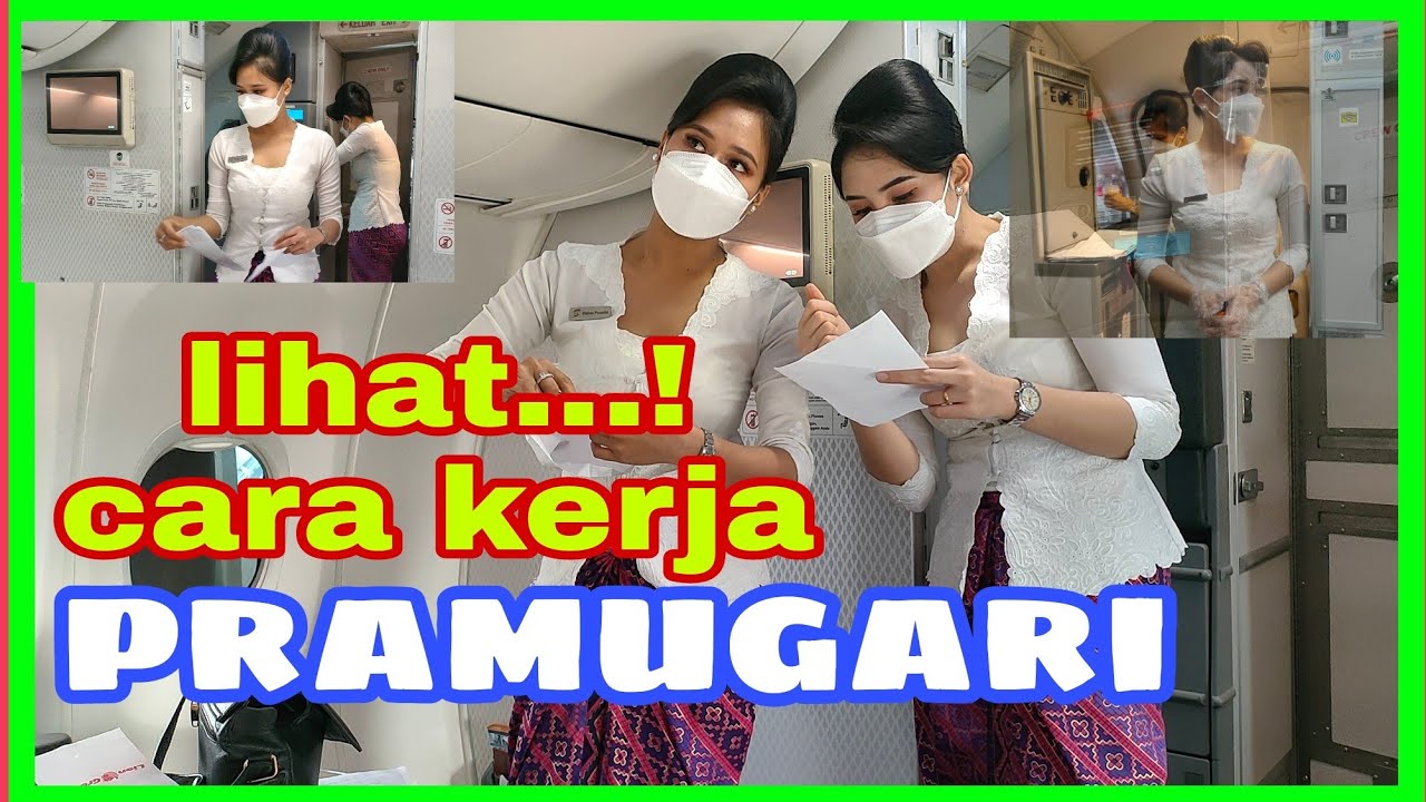 Melihat kegiatan pramugari di dalam pesawat - YouTube