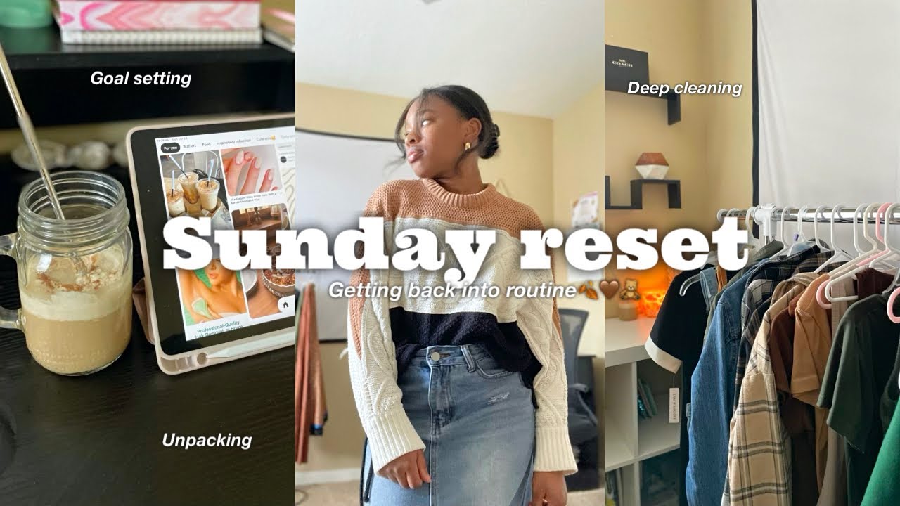 Sunday Reset! getting back into routine🍂 (rearranging my room, deep ...