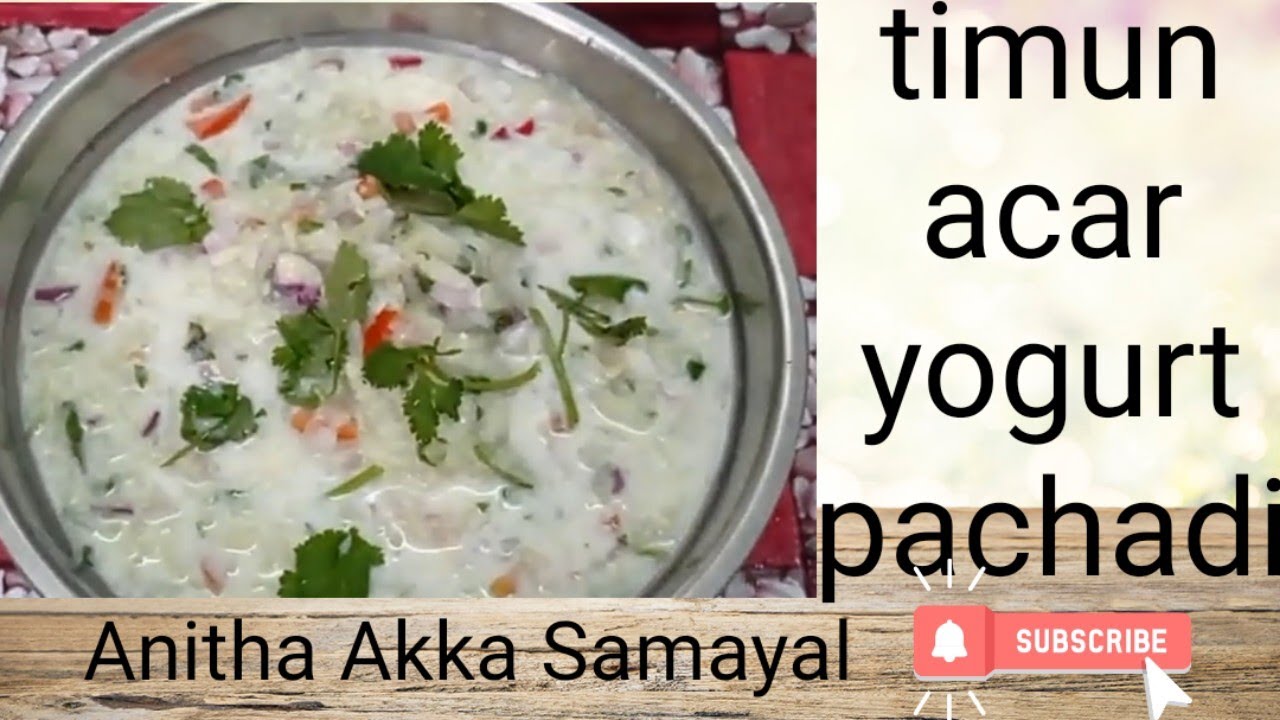 Resepi cucumber yogurt pachadi 😍special resepi timun acar yogurt memang ...
