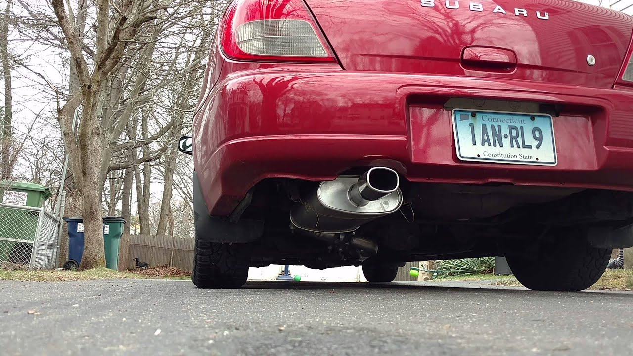 Subaru Impreza Thrush turbo muffler - YouTube