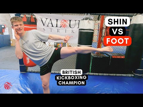 KICKBOXING TRAINING 🦵👣  Shin vs Foot: 5 Kicks Explained 💥 #Kickboxing #kickboxingtips  #MartialArts