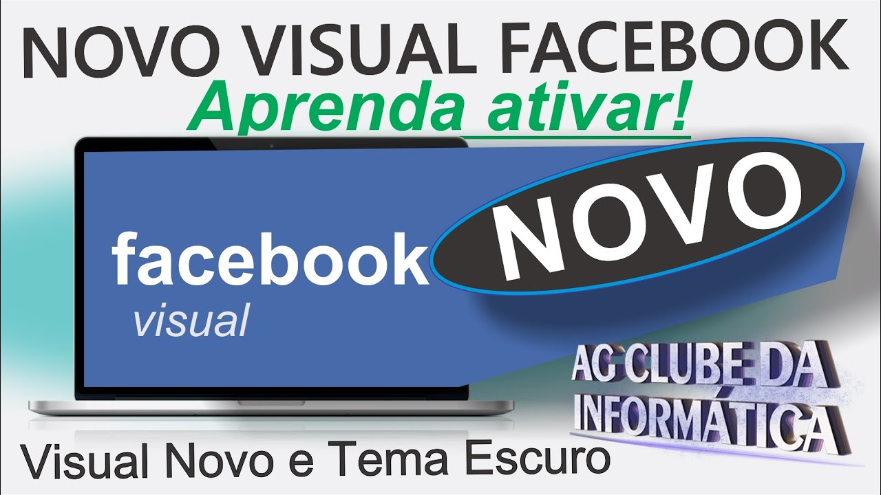 LANÇOU! NOVO VISUAL DO FACEBOOK, Aprenda ATIVAR e Habilitar Tema Escuro ...