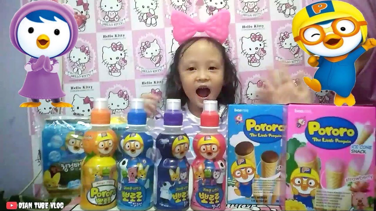 Review Minuman Pororo dan Snack Pororo - YouTube