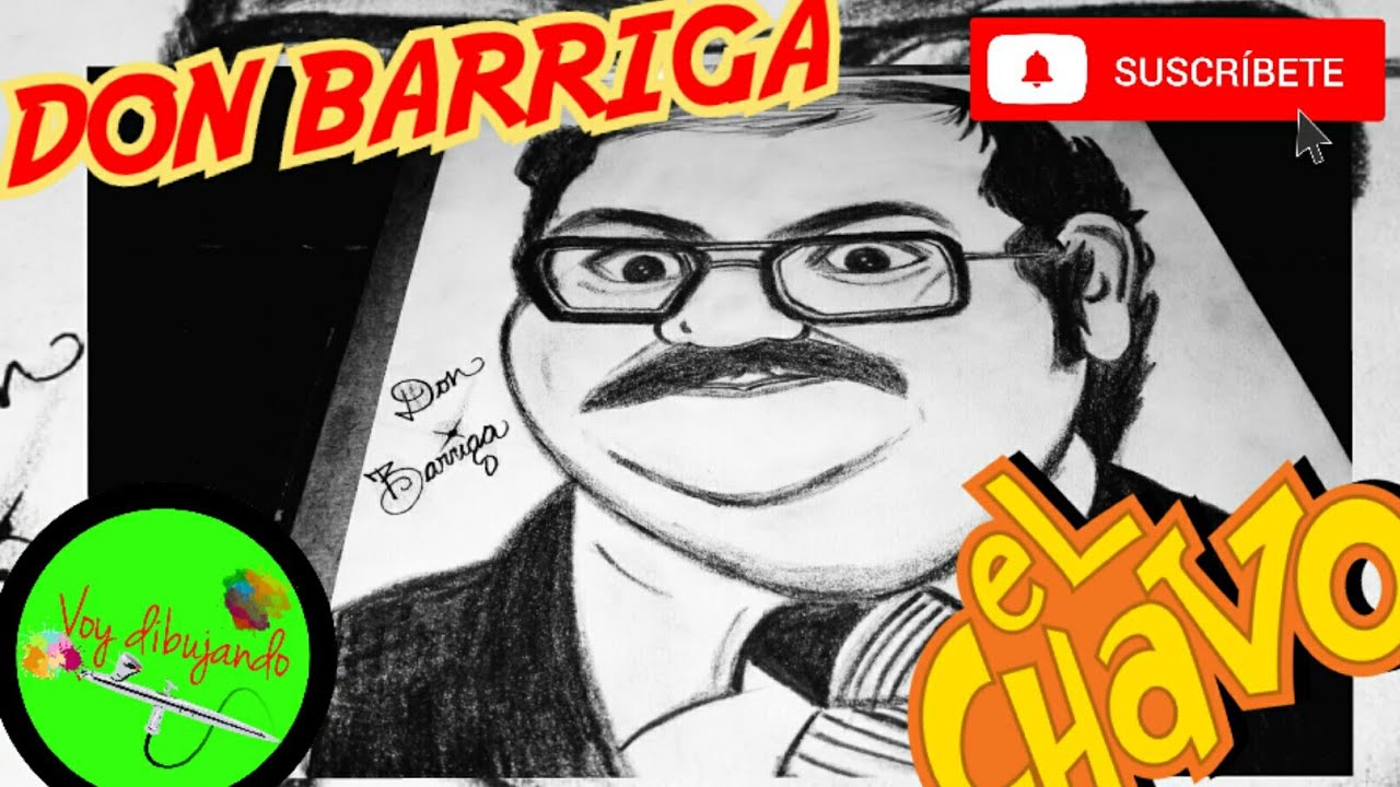 DON BARRIGA😍💥EDGAR VIVAR💥TRIBUTO A LA SERIE ANIMADA EL CHAVO DEL 8🖌 ...