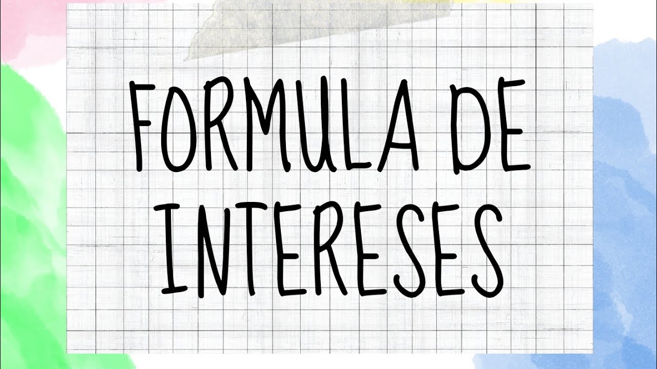 formula para calcular intereses. Contabilidad 1 - YouTube