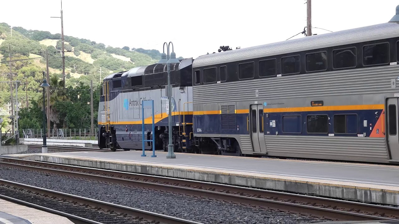 Amtrak 529-Capitol Corridor-Amtrak Martinez-#2002 F59PHI - YouTube