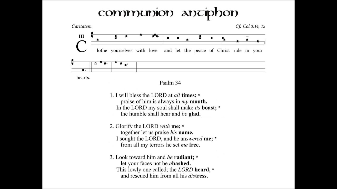 Communion Antiphon - St. Columbkille - YouTube