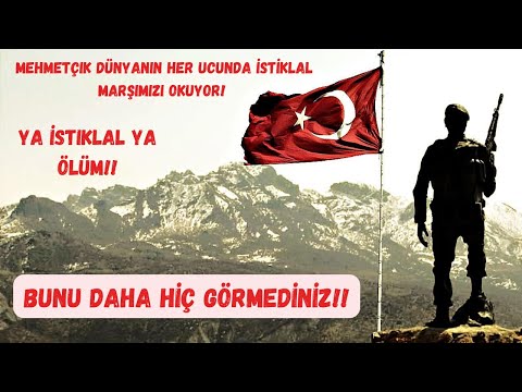 Mehmetçik dünyanın her ucunda İstiklal marşı okuyor! #shorts